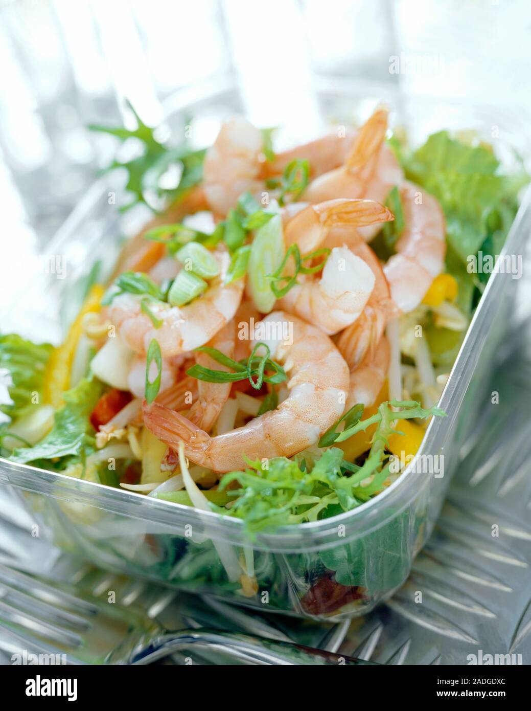 Prawn salad. Prawns are shellfish that are rich in protein and iodine ...