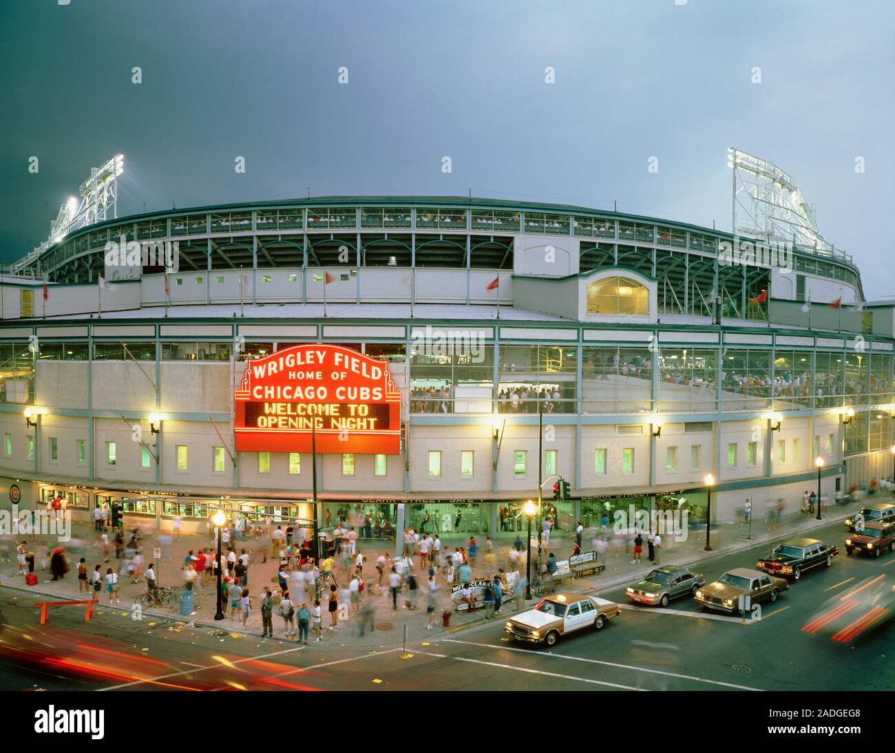 Wrigley Field At Night