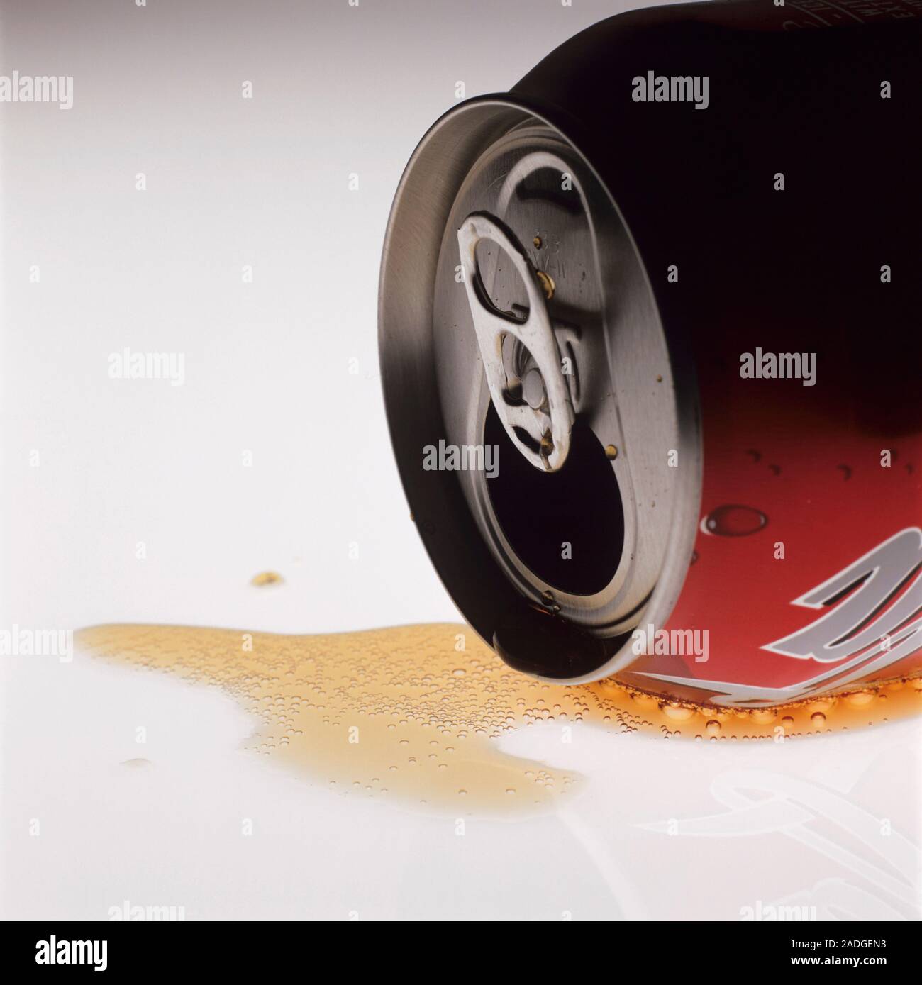 Spilt cola drink Stock Photo - Alamy