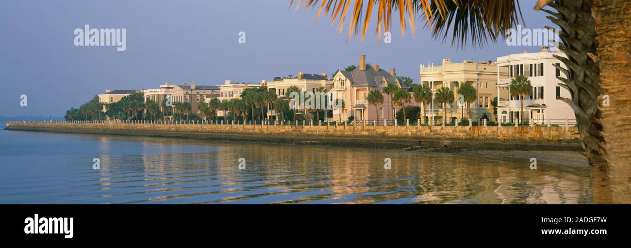 Buildings at the waterfront, The Battery, Charleston, South Carolina ...