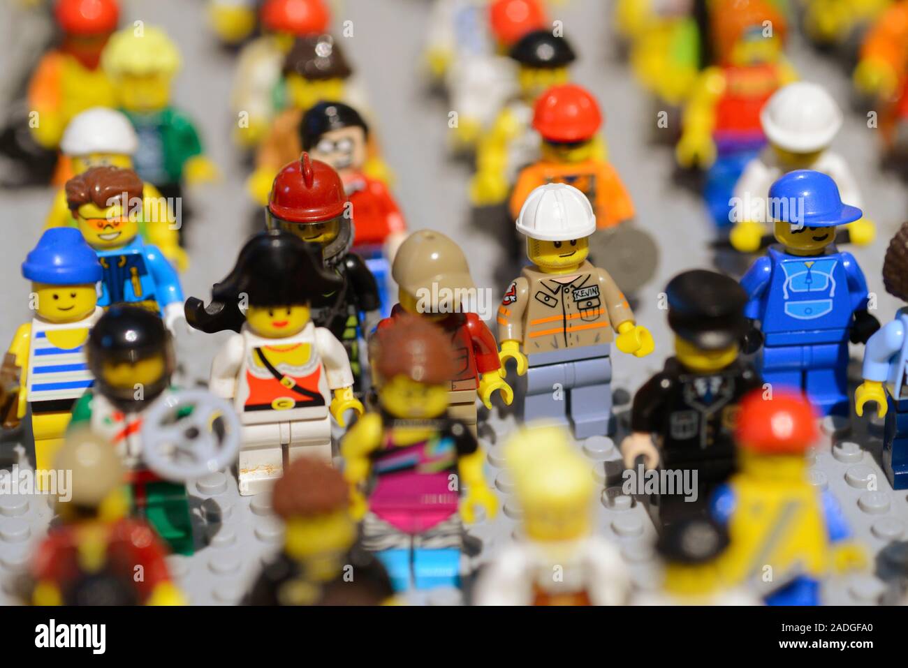 Group of Various Lego Mini Characters Stock Photo - Alamy