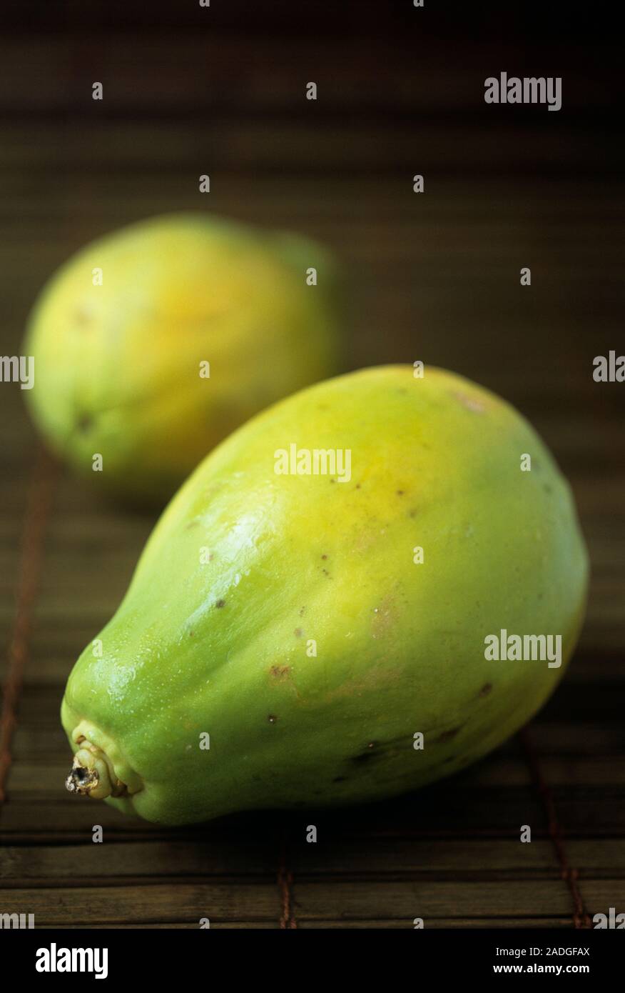 Papaya (Carica papaya). The papaya is also known as the common pawpaw ...