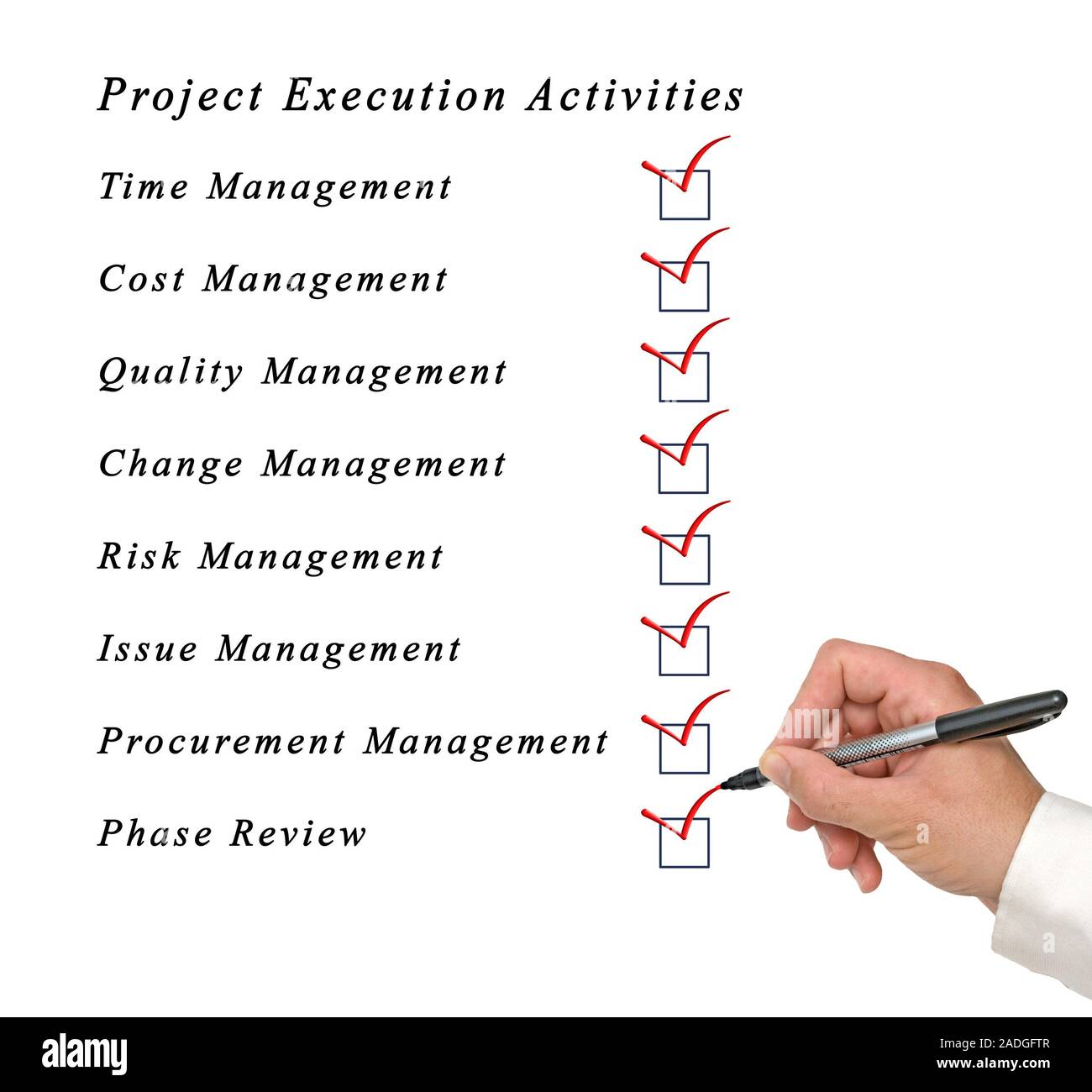 Project check list Cut Out Stock Images & Pictures - Alamy