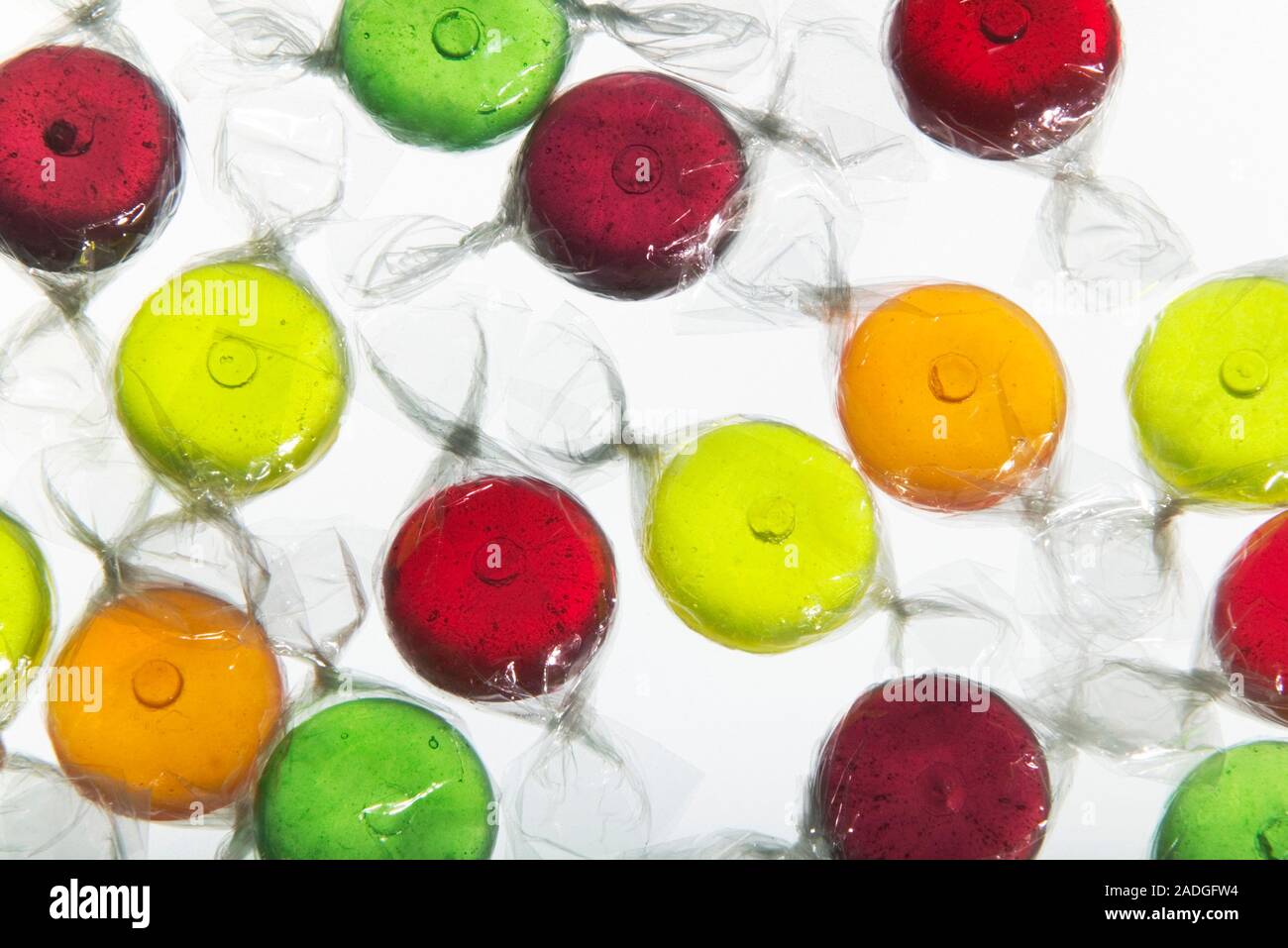 Boiled sweets in wrappers Stock Photo - Alamy