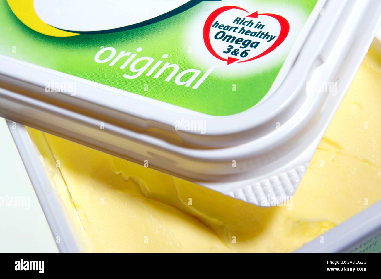 Healthy margarine. Vegetable spread containing omega 3 and 6 essential ...