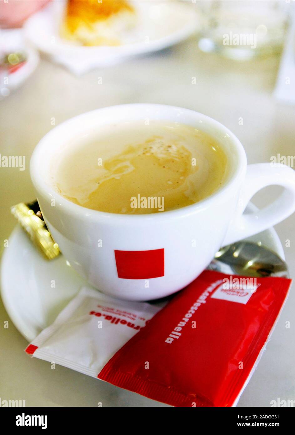 Cup of Spanish espresso coffee Stock Photo - Alamy
