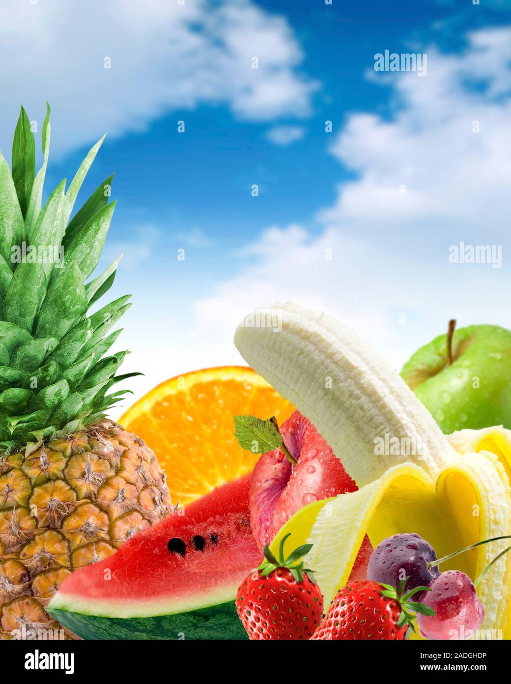 Assorted fresh fruit Stock Photo - Alamy