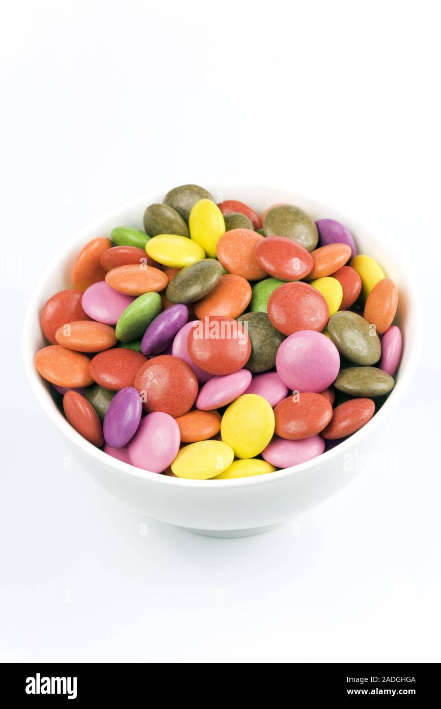 Brightly coloured sweets. An example of brightly coloured sweets that ...