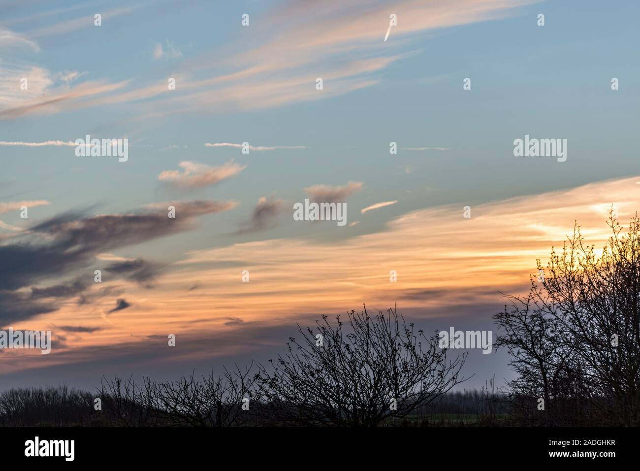 Sylt, Braderuper Heide, Watt, Abendhimmel Stock Photo - Alamy