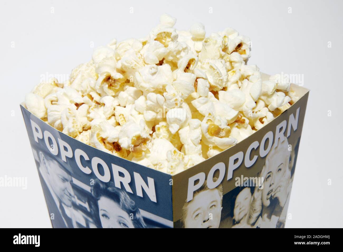 Popcorn in a box Stock Photo - Alamy