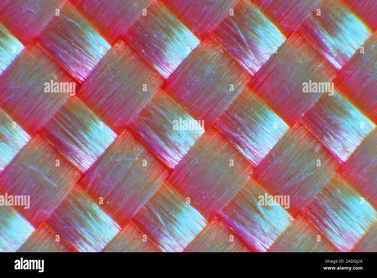 Kevlar fibres woven into material. Kevlar was discovered in 1965 by a ...