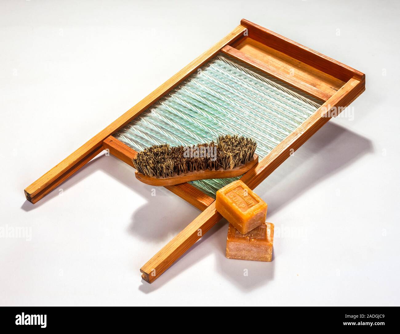 Washboard. Glass washboard used to remove stains from clothes and other ...