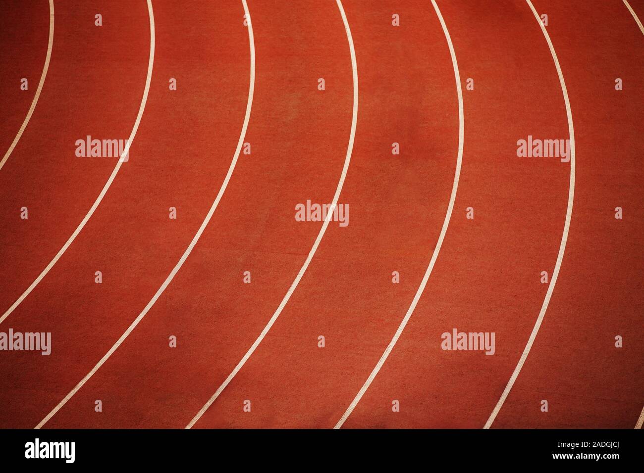 sport background. red track running in stadium Stock Photo - Alamy