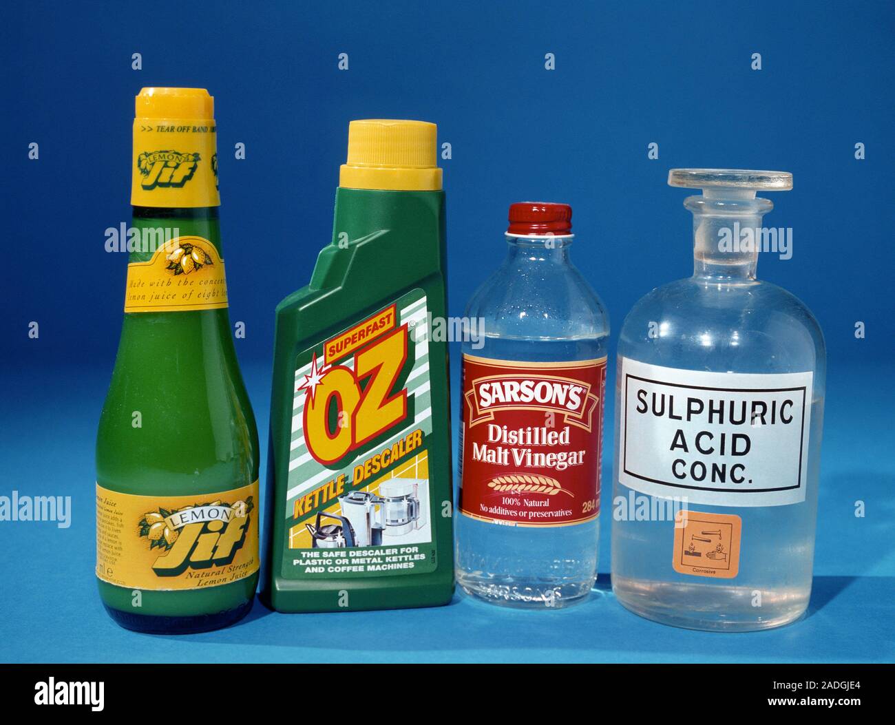 Common acids. Common acids and acid-containing household products. The ...