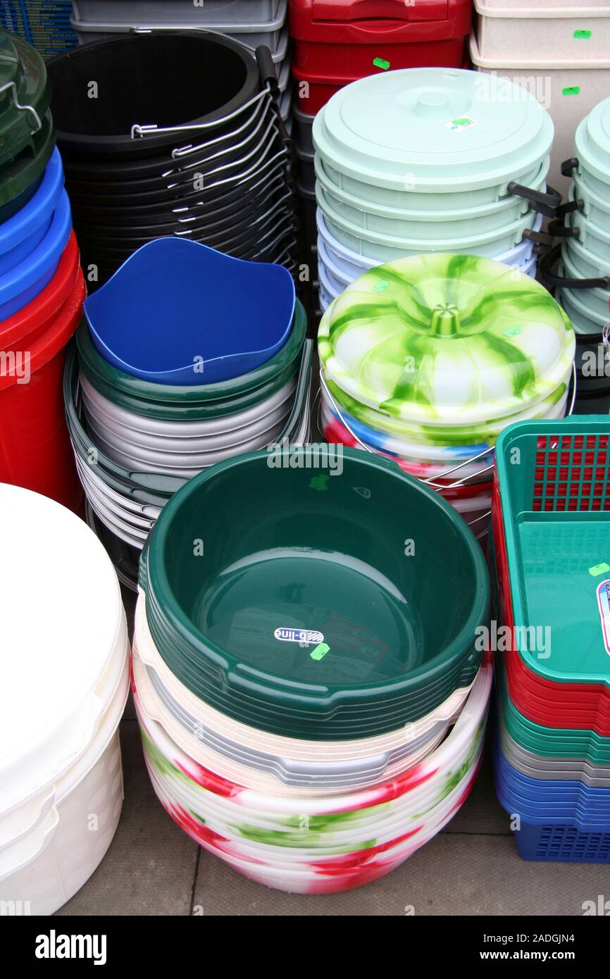 Plastic products used throughout the home and for domestic purposes ...