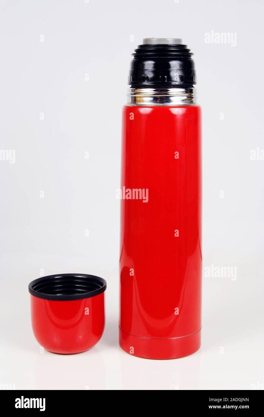 Thermos flask. Thermos flasks keep hot drinks warm and cold drinks cool ...