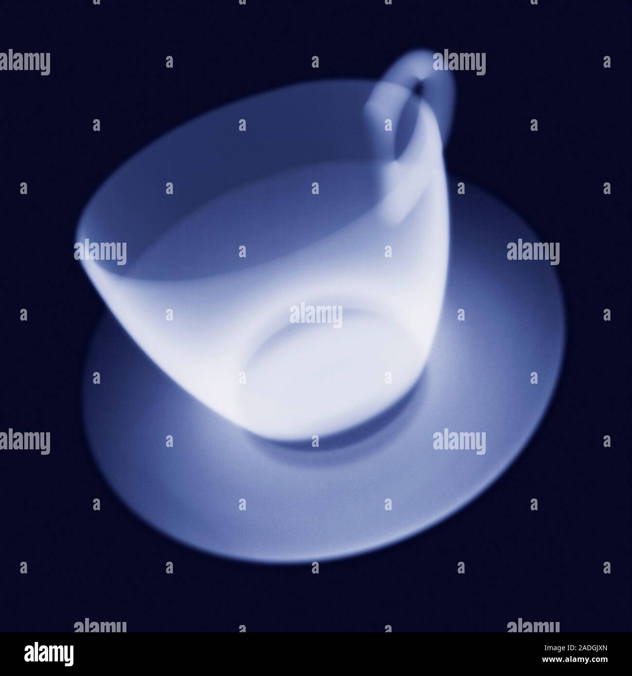 Tea cup and saucer, X-ray Stock Photo - Alamy