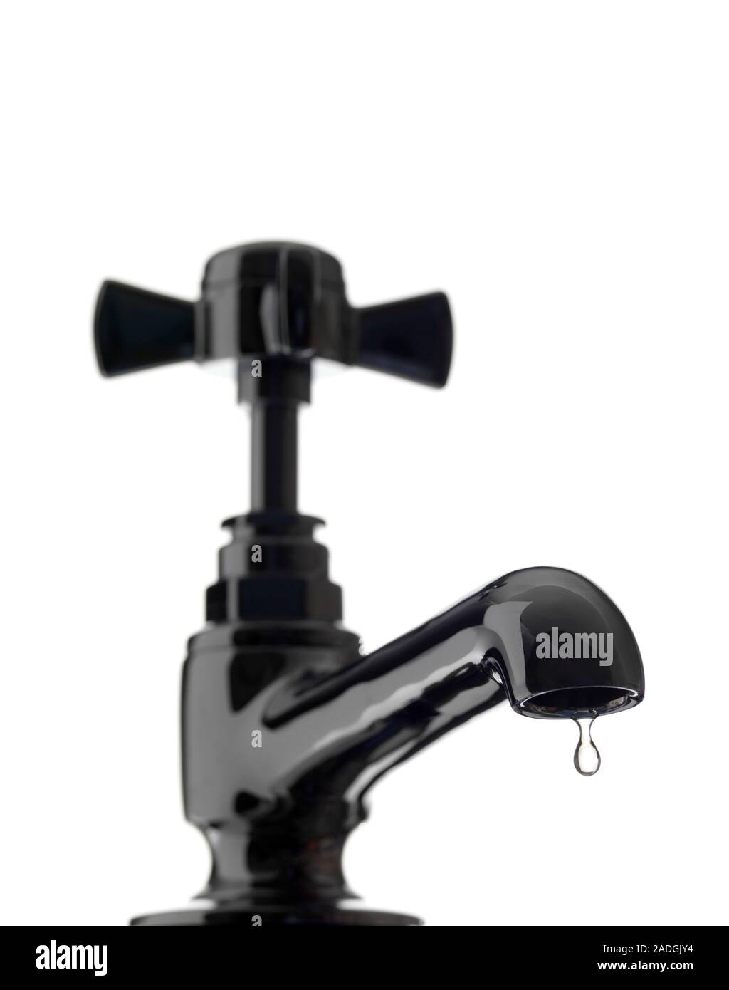 Water dripping from a tap. Failing to completely turn off water sources ...
