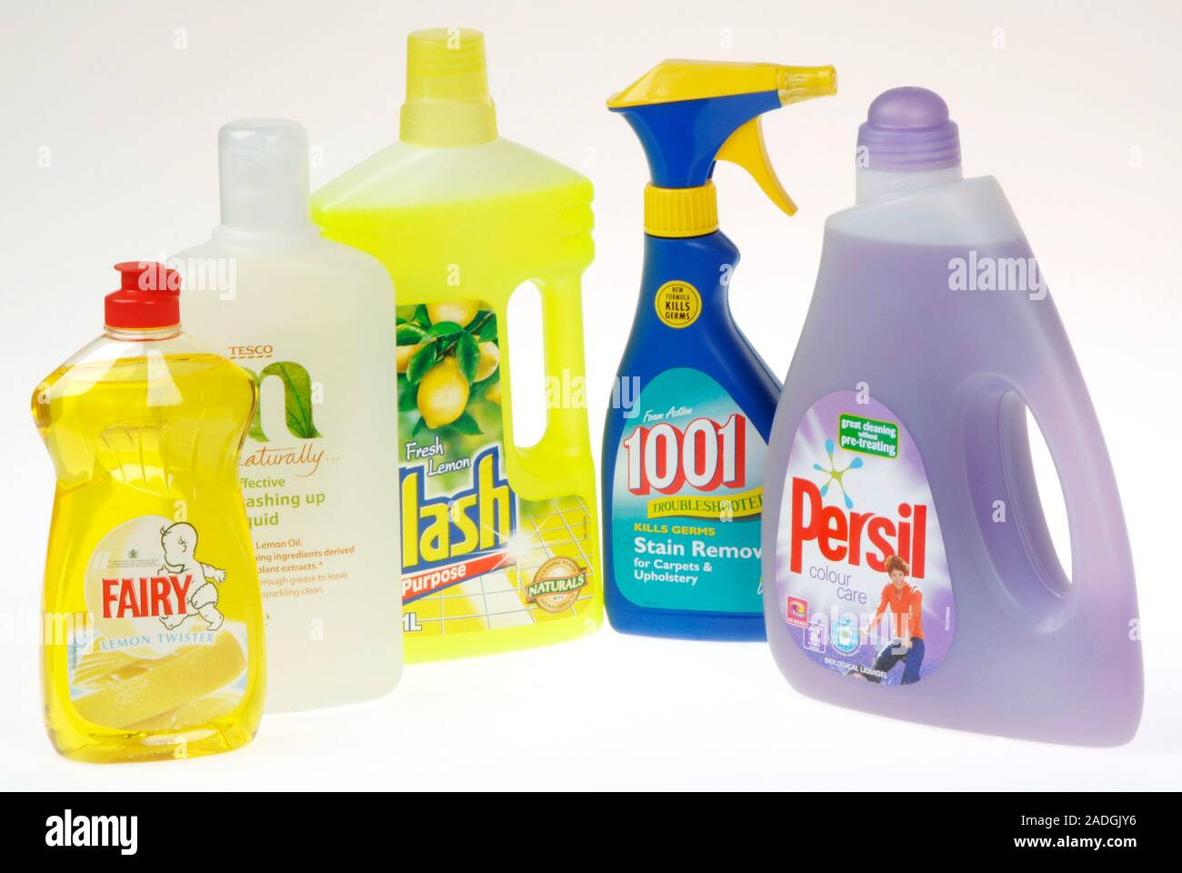 Household cleaning products Stock Photo - Alamy