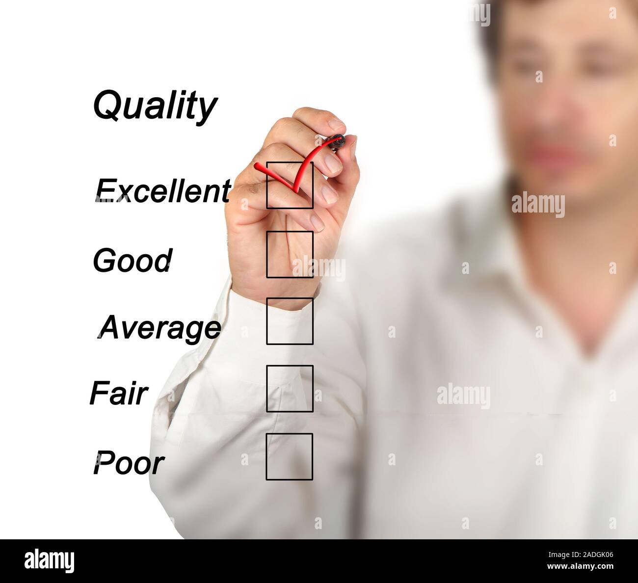 Evaluation of quality Stock Photo - Alamy