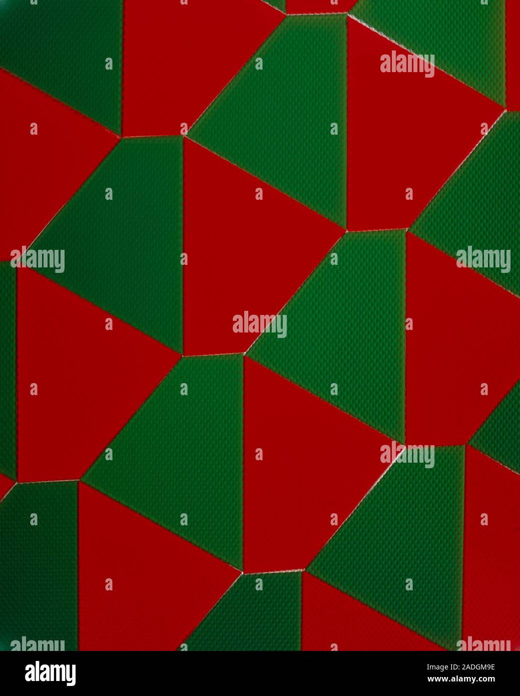 Tesselation of red and green quadrilaterals Stock Photo - Alamy