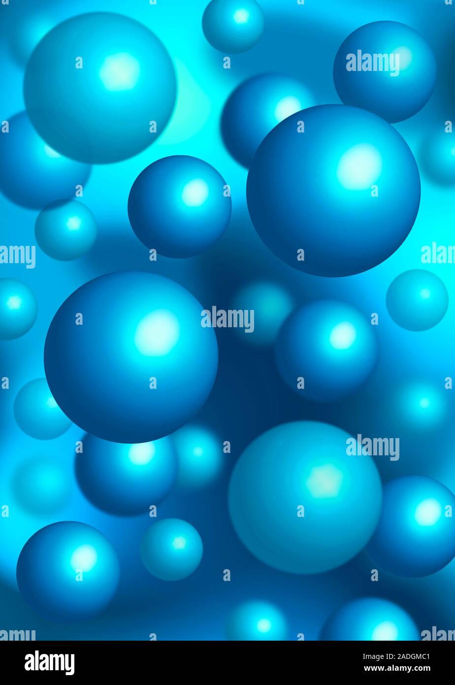 Spheres, computer artwork Stock Photo - Alamy