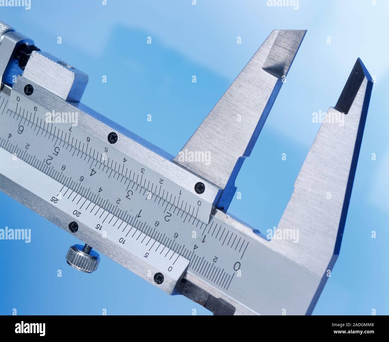Vernier calipers. An instrument which can be used to take internal ...
