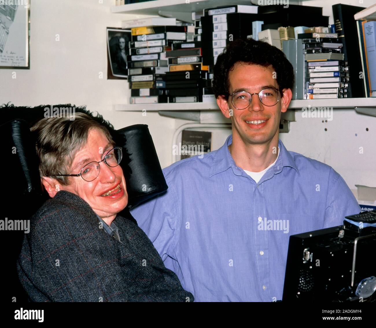 Hawking and Turok. Portrait of the physicists professor Stephen William ...