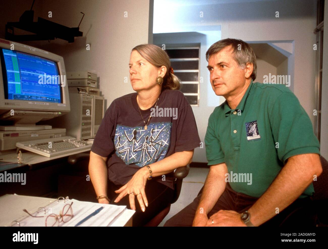 Jill Tarter & Seth Shostak. View of the American astronomers Jill ...