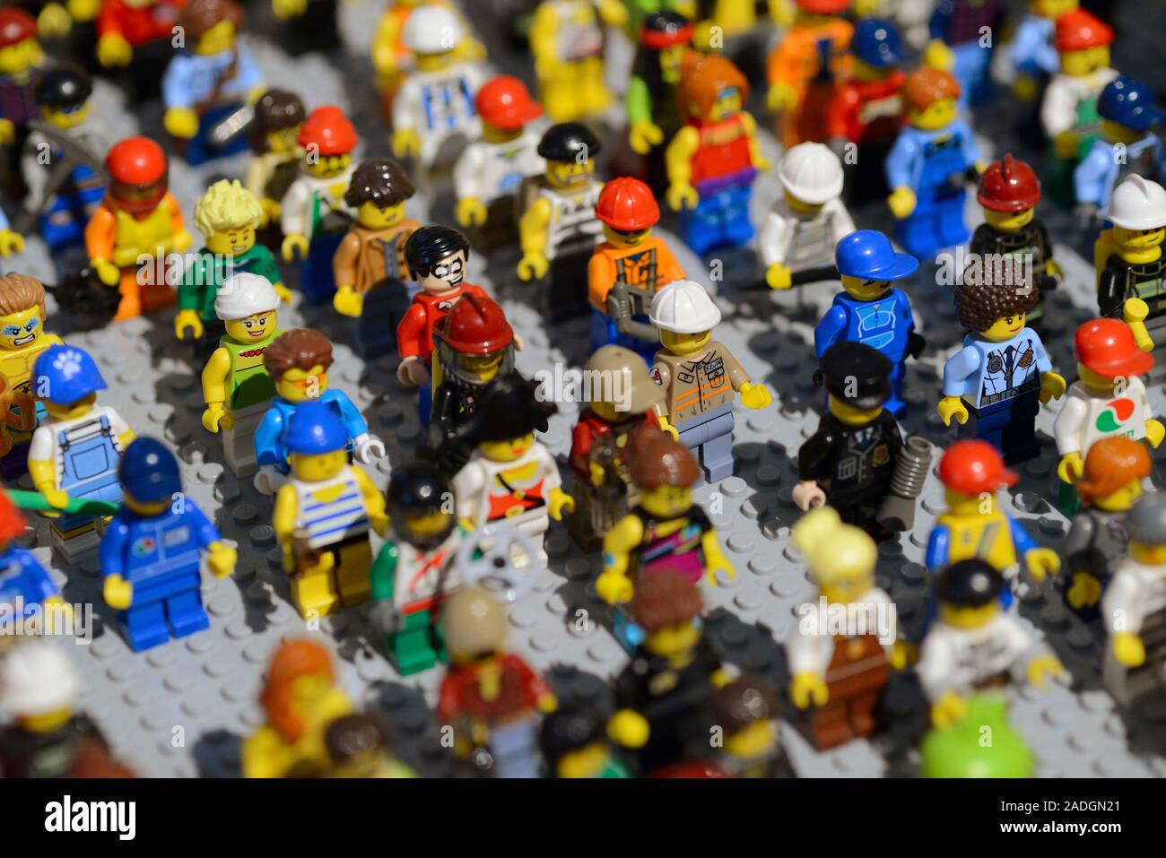 Group of Various Lego Mini Characters Stock Photo - Alamy