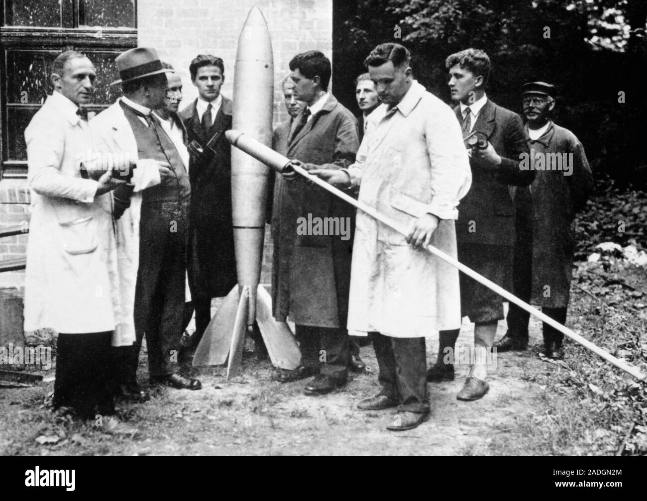 German spaceflight society (Verein fur Raumschiffahrt, VfR) members in ...
