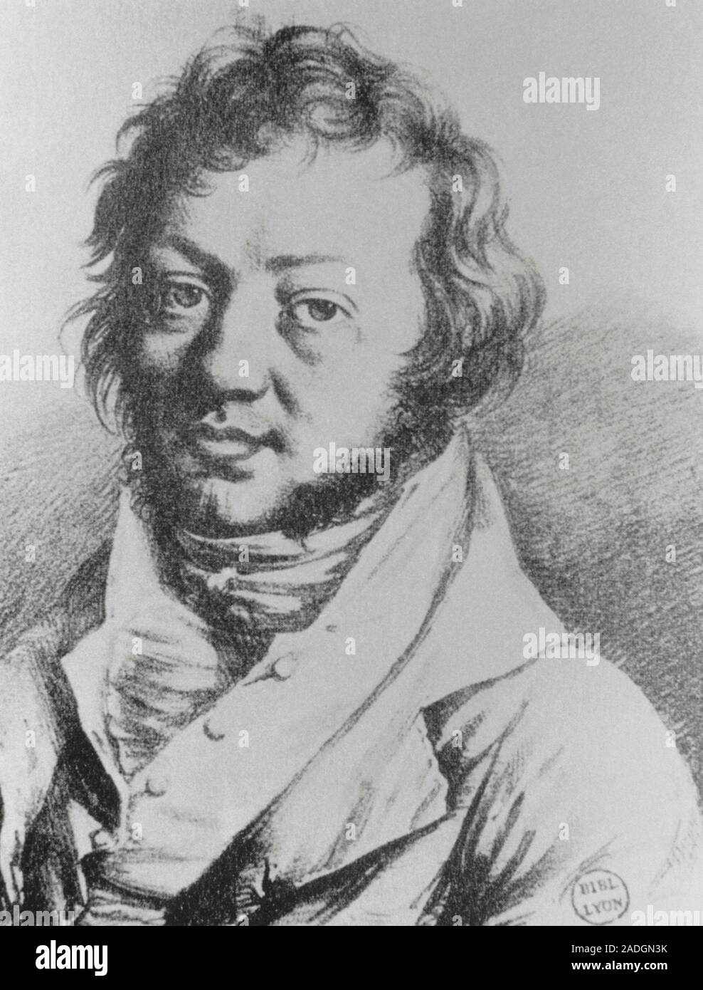 Andre Marie Ampere (1775-1836), French physicist and mathematician, and ...