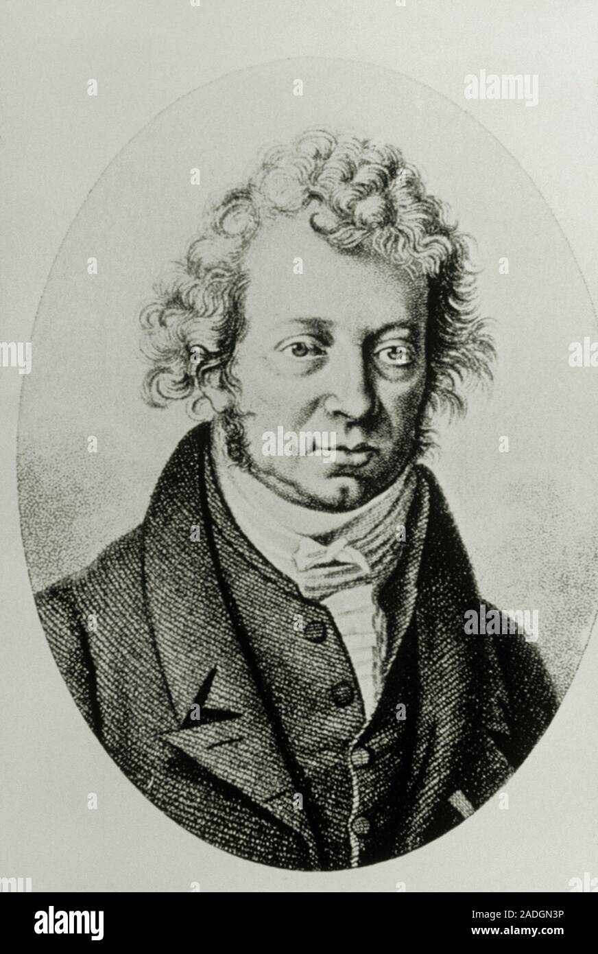 Andre Marie Ampere (1775-1836), French physicist and mathematician, and ...