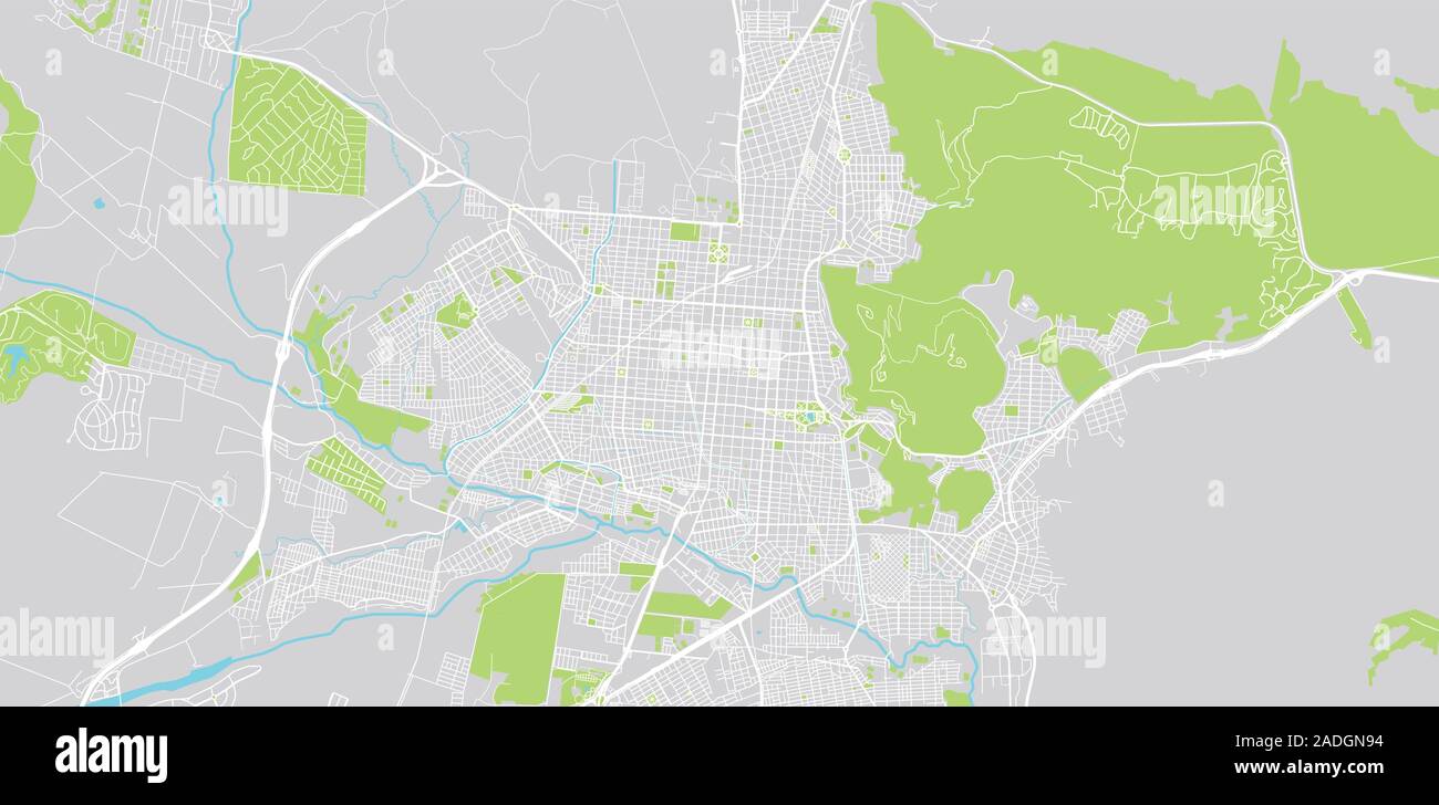 Urban vector city map of Salta, Argentina Stock Vector Image & Art - Alamy