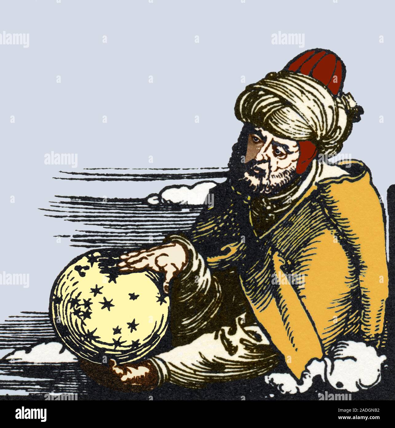 Al Sufi, Persian astronomer. This woodcut was made by Albrecht Durer in ...