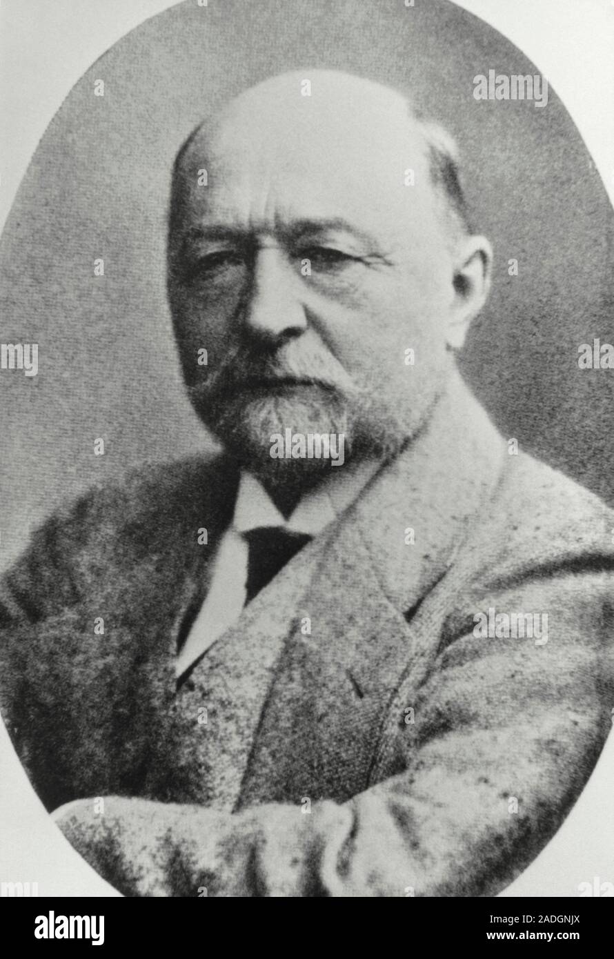 Portrait of the German bacteriologist Emil Adolf von Behring (1854-1917 ...