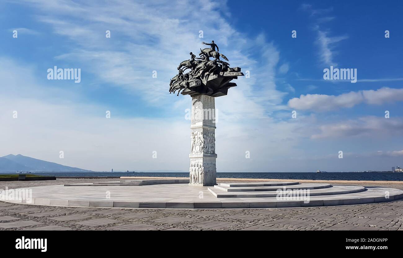 Izmir Republic Tree, Gundogdu Meydanı. Liberation of Izmir. Suitable ...
