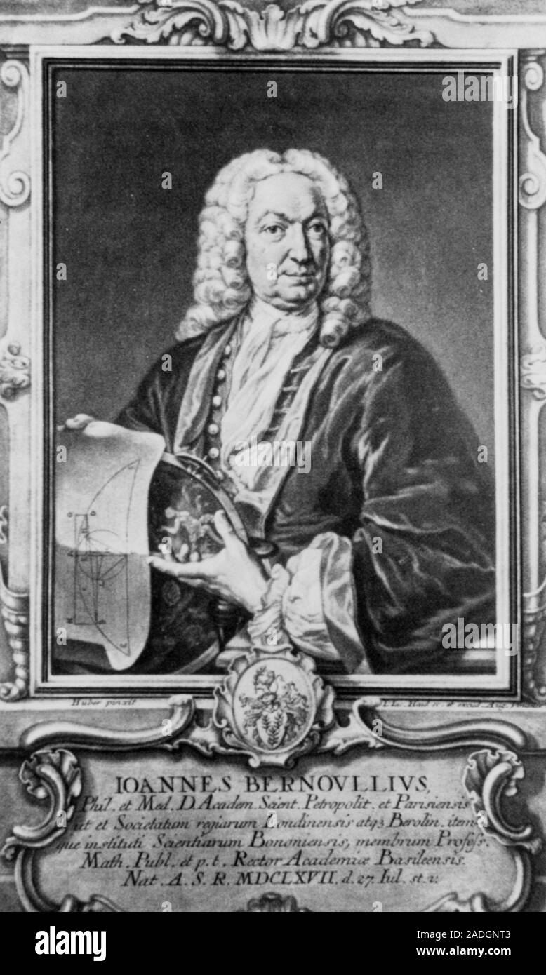 Johann Bernoulli. Portrait of Johann Bernoulli (1667-1748), Swiss ...