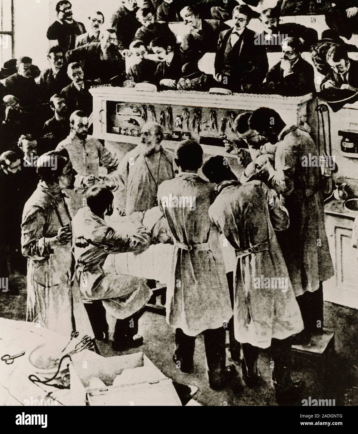 Theodor Billroth. Historical artwork of the Austrian surgeon Christian ...