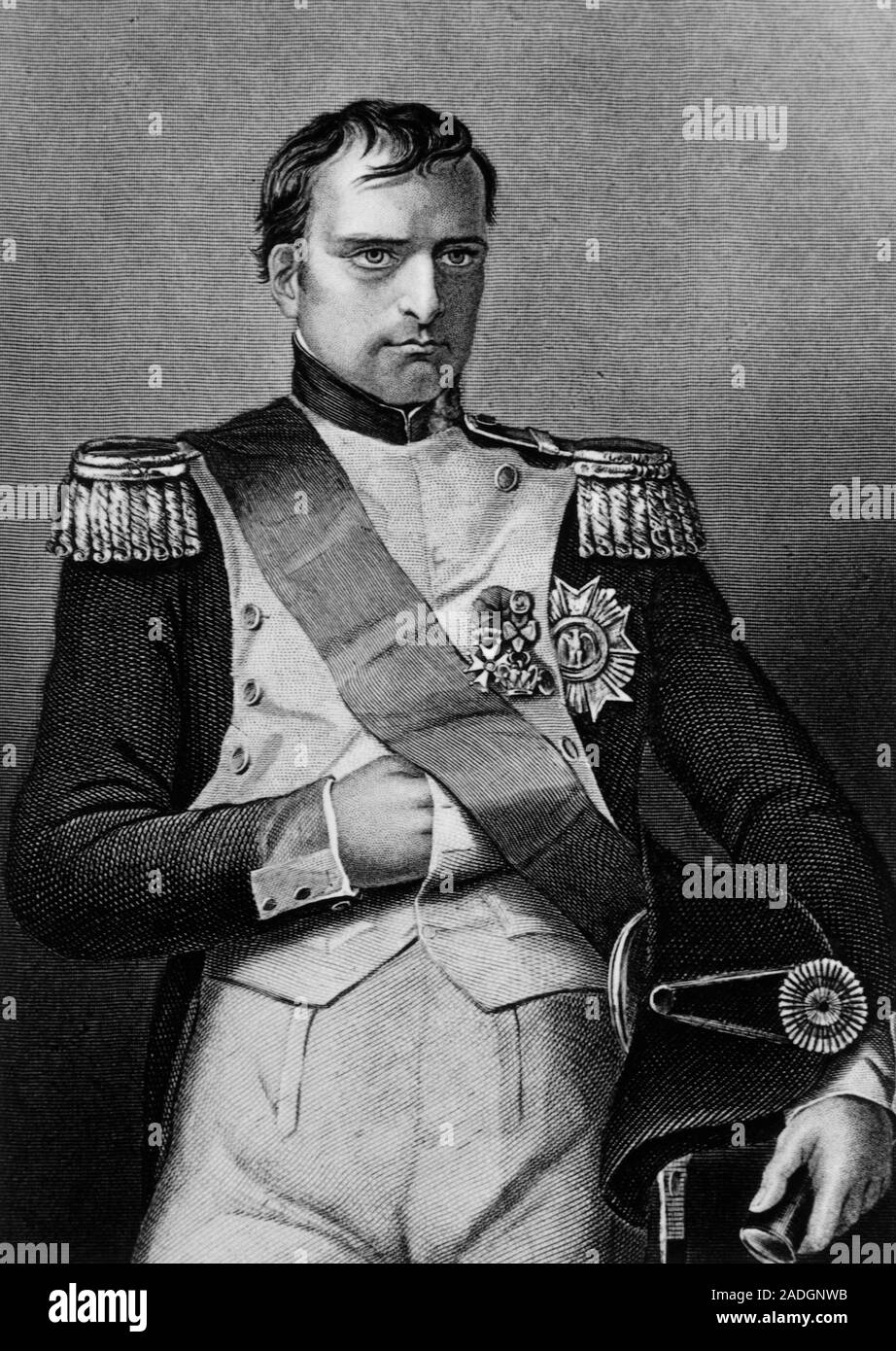 Napoleon Bonaparte. Artwork of the French Emperor Napoleon Bonaparte ...