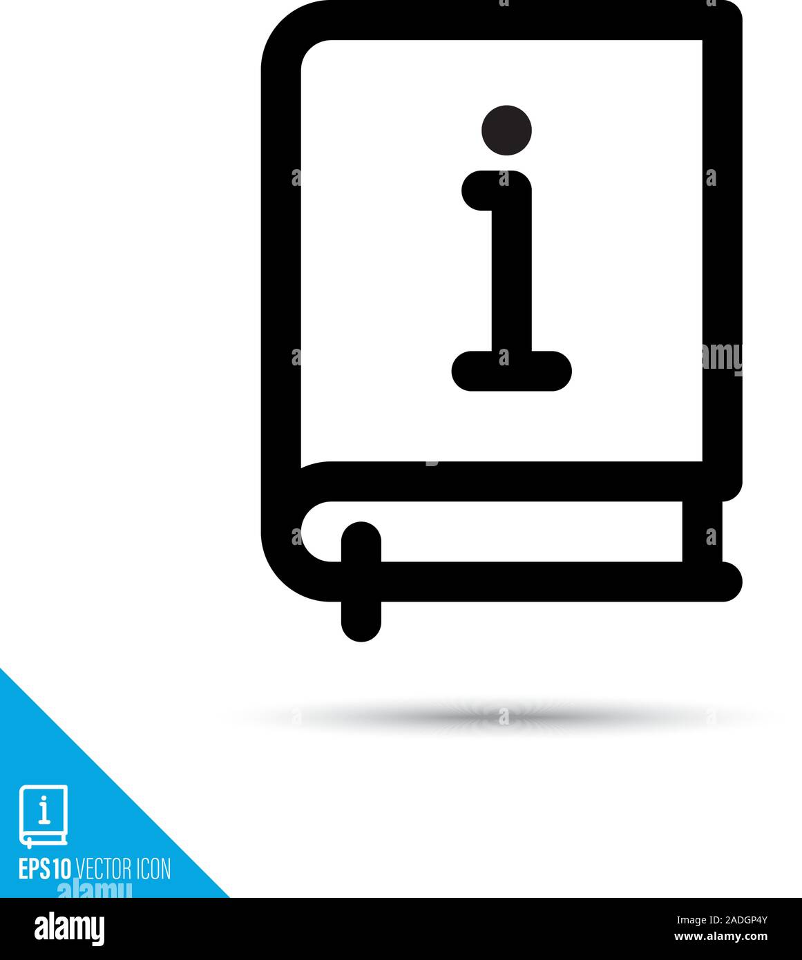User manual line icon. Information and support vector symbol. User ...
