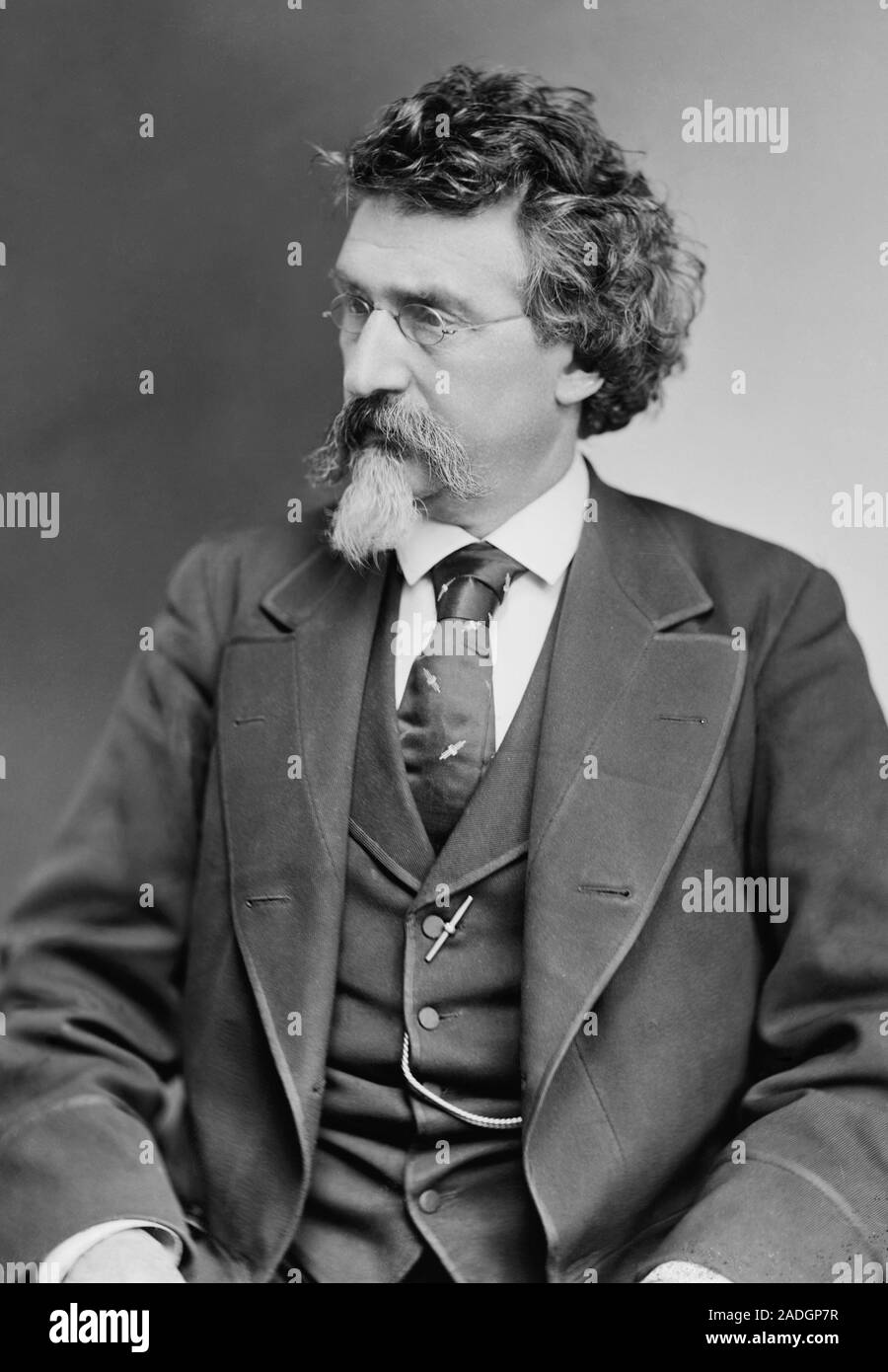Mathew B. Brady (1823-1896), US Civil War photographer. Brady is famous ...