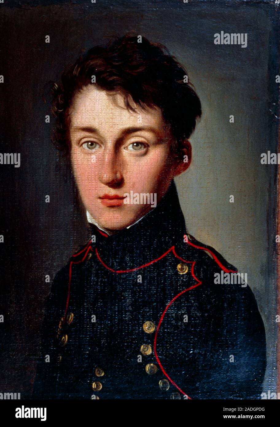 Portrait (by Boilly, 1813) of Nicolas Leonard Sadi Carnot (1796-1832 ...