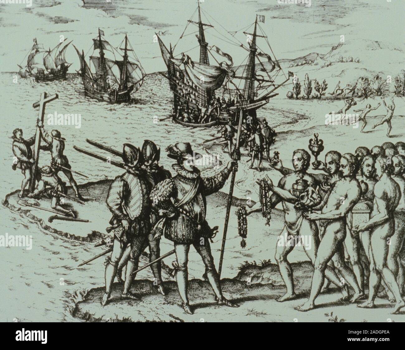 Christopher Columbus (1451-1506), the Italian navigator & explorer, is ...