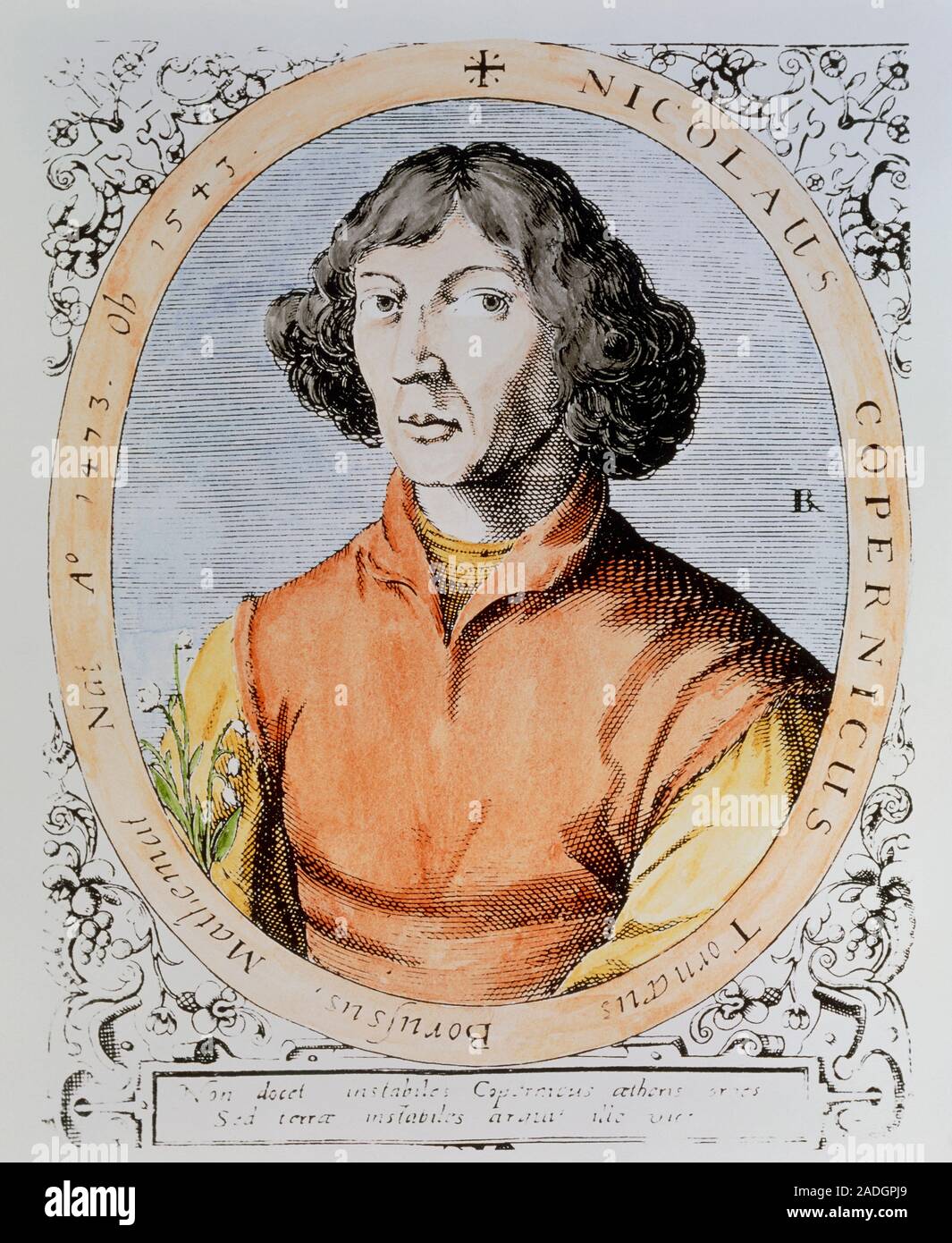 Nicolaus Copernicus. Portrait of Nicolaus Copernicus (1473-1543), the ...