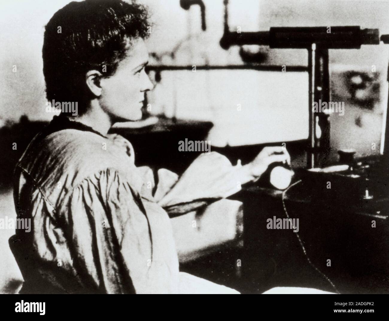 Marie Curie. Portrait of Polish-French physicist Marie Curie (1867-1934 ...