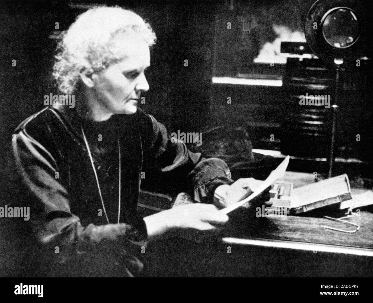 Marie Curie. Portrait of Polish-French physicist Marie Curie (1867-1934 ...