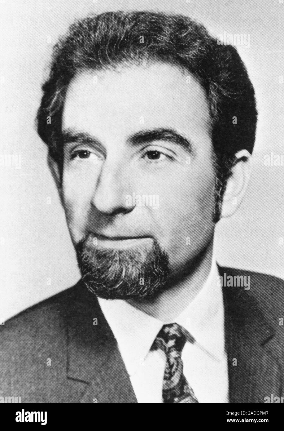 Leon Cooper. Historical portrait of the US physicist Leon Neil Cooper ...