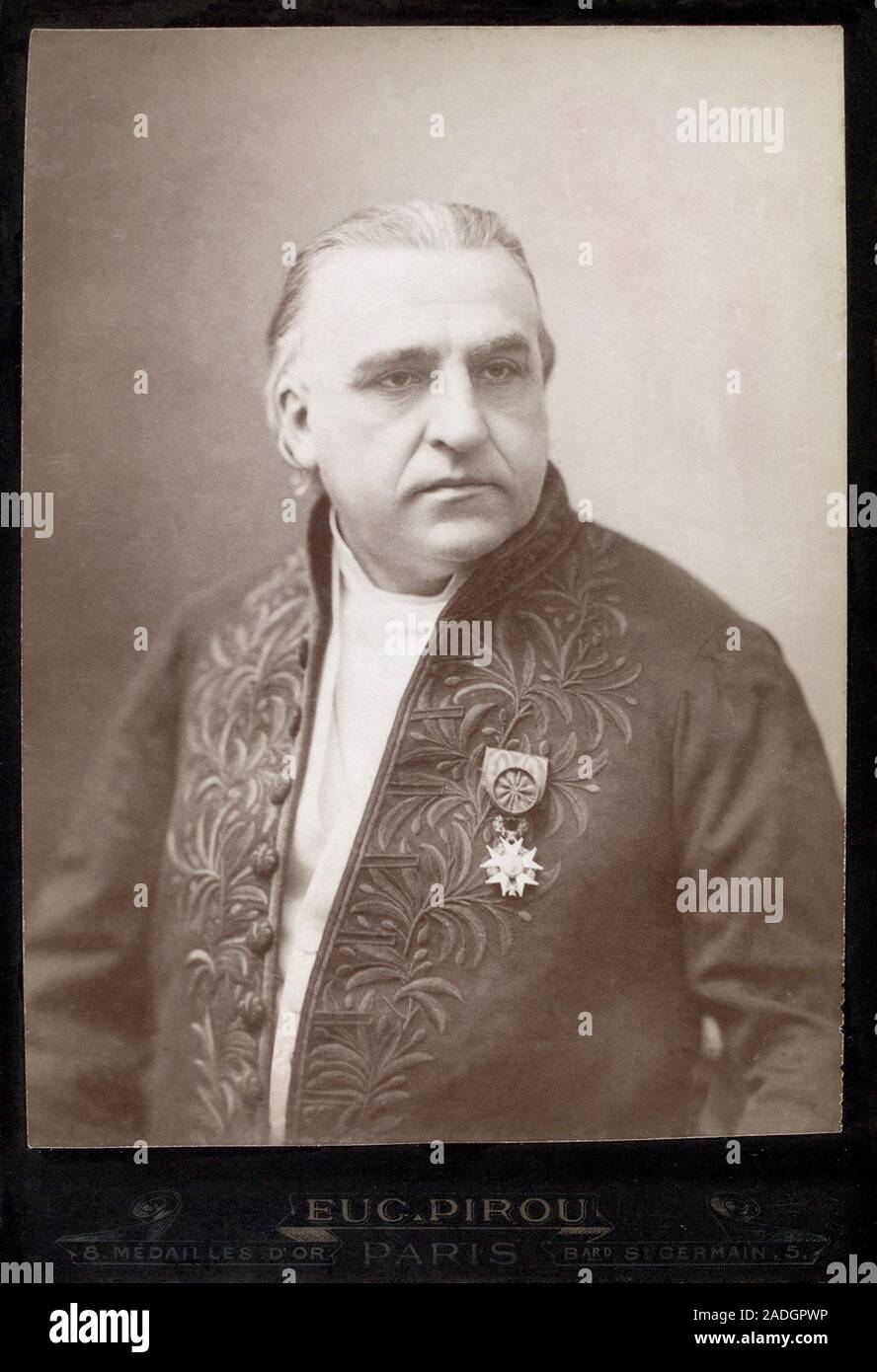 Jean-Martin Charcot (1825-1893), wearing the medal of the Legion of ...