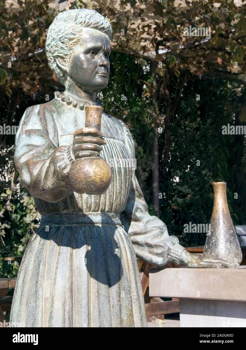 Marie Curie (1867-1934), Polish-French physicist and chemist. Together ...